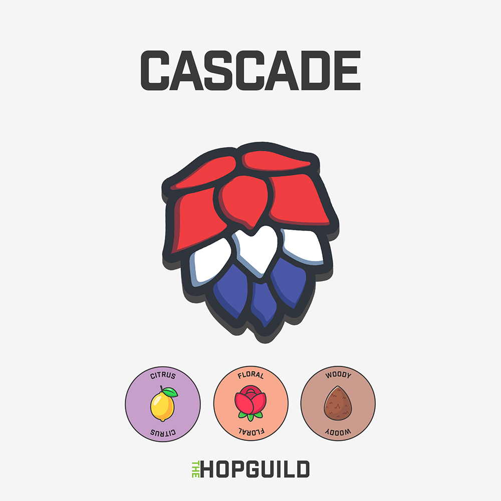 Cascade Hops Classic Aroma with Floral & Citrus Flavors