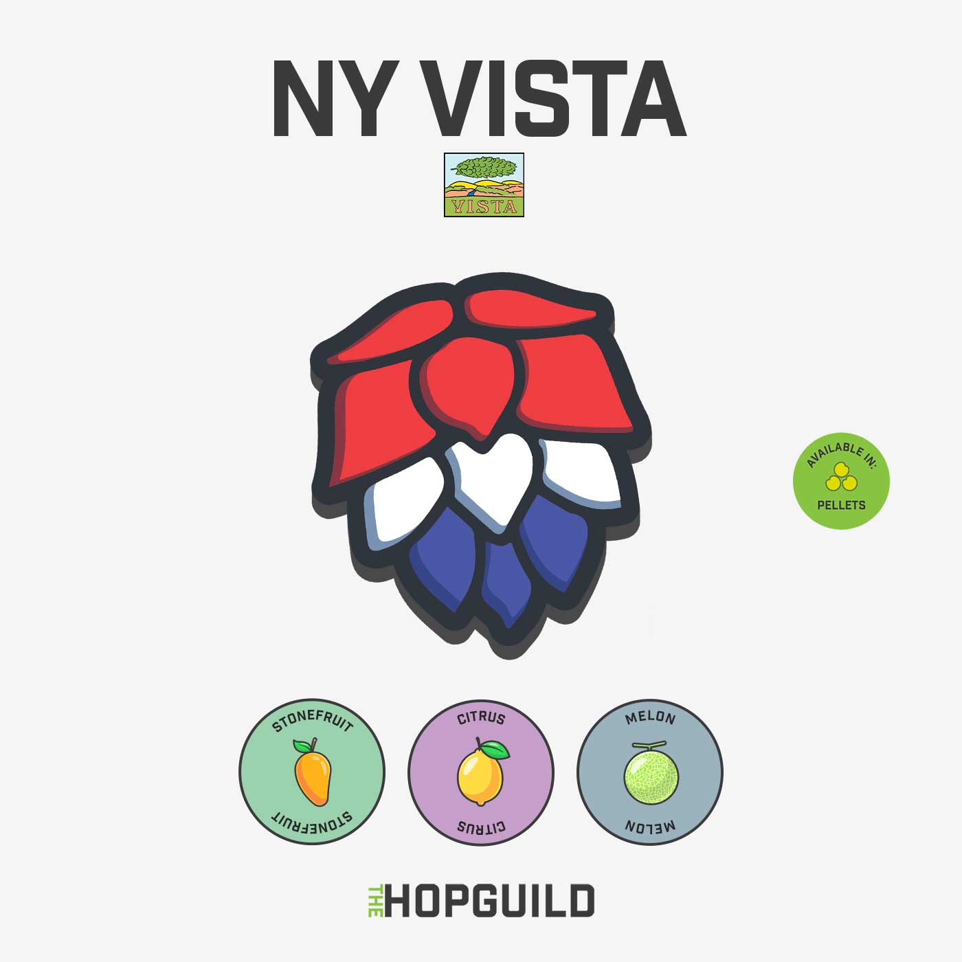 NY Vista Hops – Bright Citrus, Tropical Fruit & Floral Hops