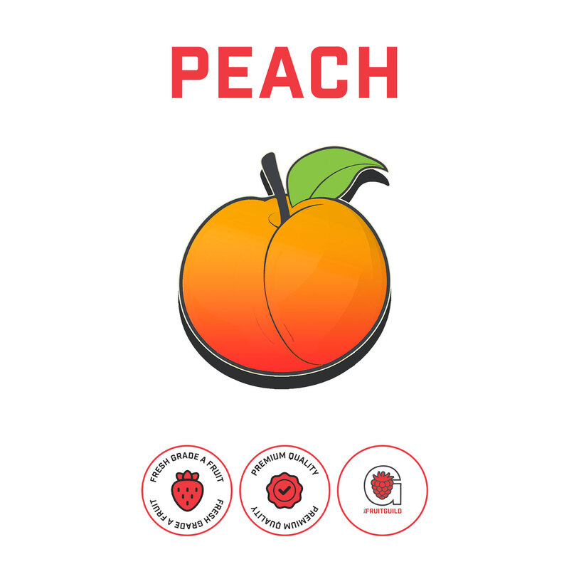 Peach Aseptic Fruit Puree - 400 lb Drum or 45 lb Case
